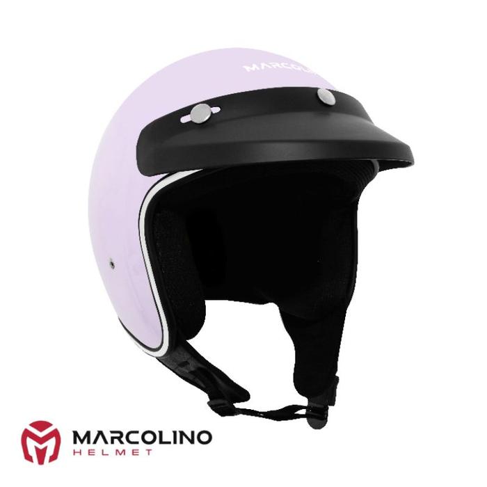 Jual Helm Bogo Retro Marcolino Classic Edition Lilac Pastel SNI PET ...