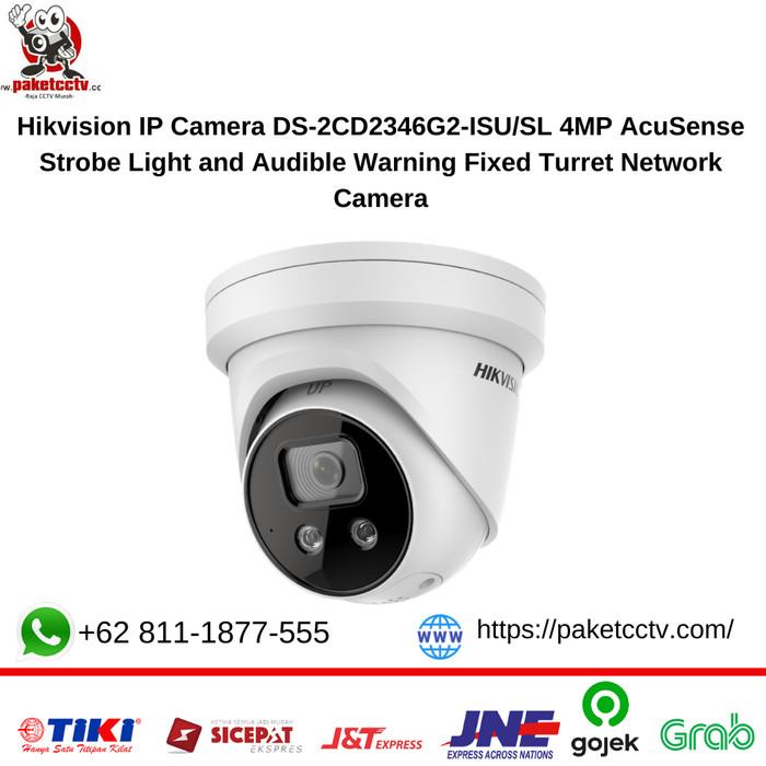 Jual Hikvision IP Camera DS-2CD2346G2-ISU/SL 4MP AcuSense Strobe Light - Jakarta Utara - Raja ...