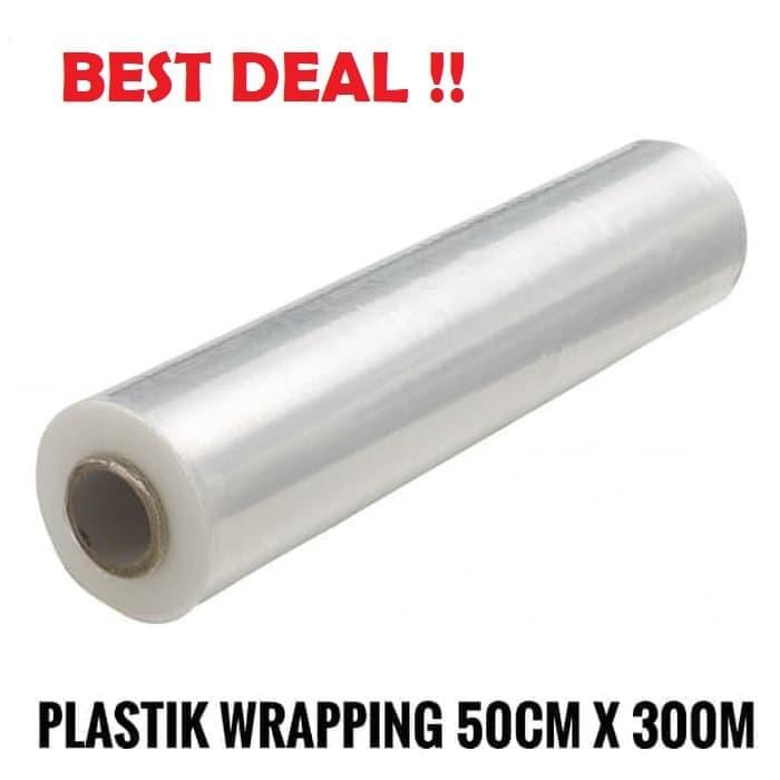 Jual Plastik Wrapping Plastik Wrap Bening Stretch Film 50cm x 300m 17micron - Kota Tangerang ...