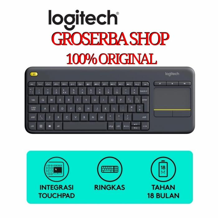 Jual logi-tech K400 Plus Keyboard Wireless dengan Touchpad untuk PC ...