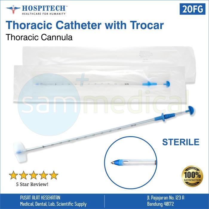 Jual Hospitech Thoracic Cannula Ch 20 atau Thoracic Catheter Trocar FG ...