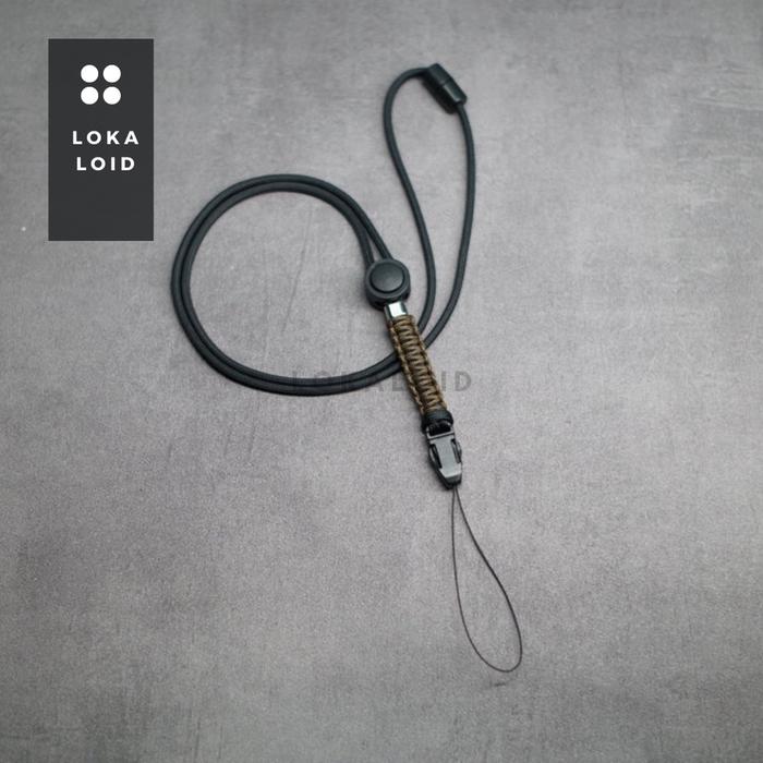 Promo Lanyard Name Tag Premium Paracord 4mm Landyard Cobra Knot By ...