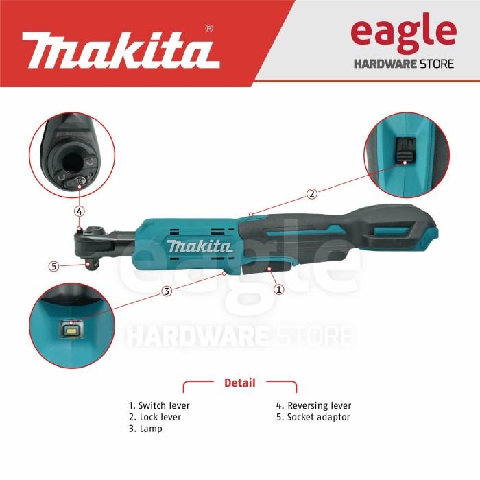Jual Makita Ratchet Baterai Cordless WR100DZ Rachet Sock 12V Socket ...