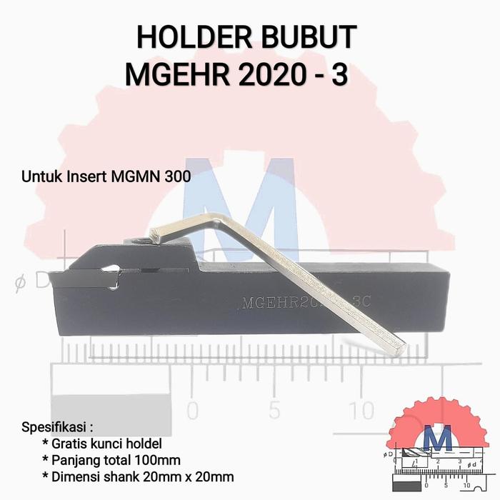 Promo Holder Bubut Grooving potong MGEHR 2020 3 MGEHR 20 MGMN300 3mm ...