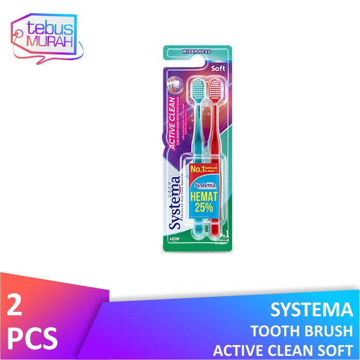 Jual Systema Sikat Gigi Active Clean Soft Isi 2 - Jakarta Pusat - Tebus ...