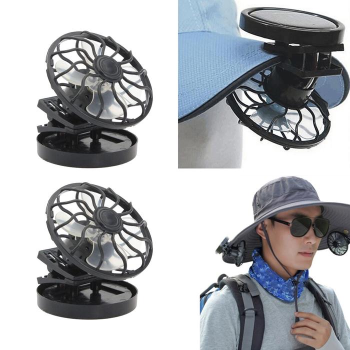 Jual Topi Mini Tenaga Surya 2x Topi Jepit Kipas Angin Tenaga Surya ...