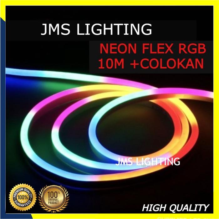 Jual LAMPU NEON FLEX RGB RUNNING 10M NEON FLEX 220V 10 METER FLEXIBLE ...