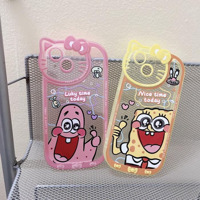 Jual GALAXY 09 Hello kitty spongebob Patrick phone case Untuk Iphone 13 ...