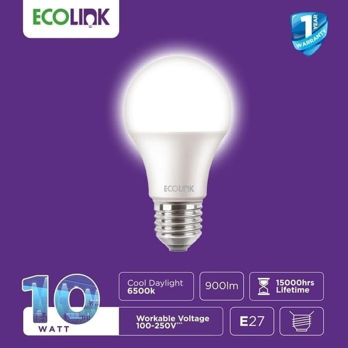 Jual 1 Dus Lampu LED Ecolink Bohlam Bulb 10 Watt 10W 10 W 10Watt isi 12 ...