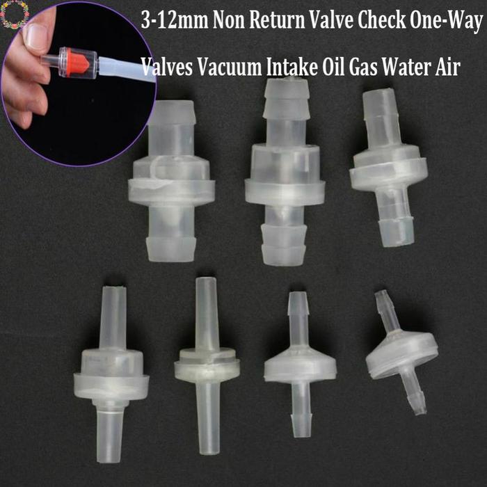 Jual One Way Check Valve. 1 Pcs 3mm To 12mm Non-return Oil Gas One Way ...