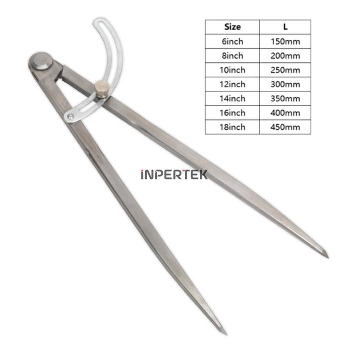 Jual Jangka Besi 10 Jangka Lurus Jangka Bubut 10 Wing Compass Caliper 10 Di Seller Velvet Store ...