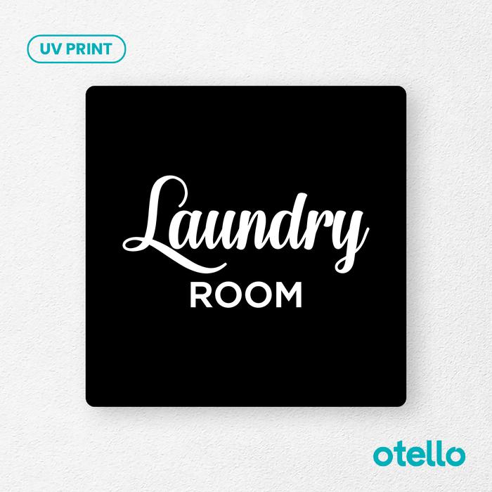 Jual Tulisan Laundry Room Sign Board Akrilik Tempel Signage Dinding ...