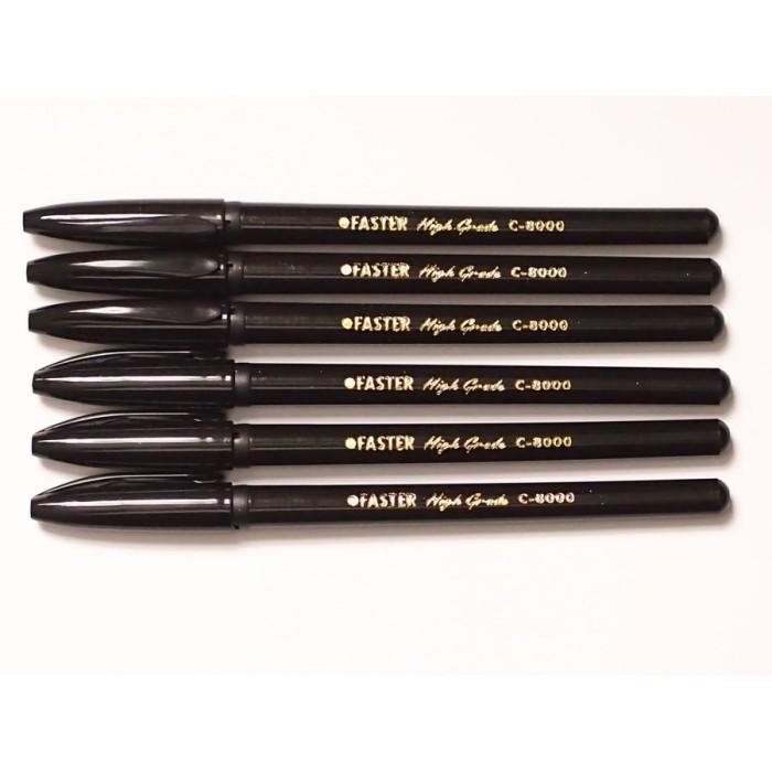 Jual FASTER - Pulpen Ballpoint Bulpen Faster C-8000 - 0.7mm - Biru ...