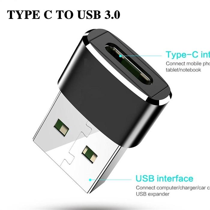 Promo Topspot Microphone Adapter Logam Type-c KE Micro USB C MIC OTG ...