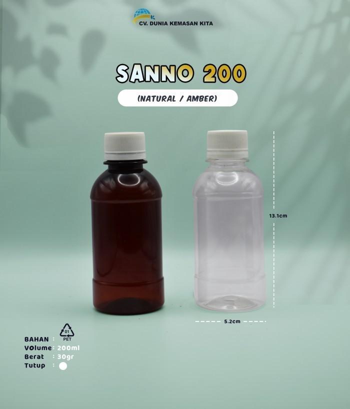 Jual Botol plastik Sanno 200 ml 1 DOZ isi 306 pcs - Bening/Cokelat - Amber - Kota Malang - Dunia ...
