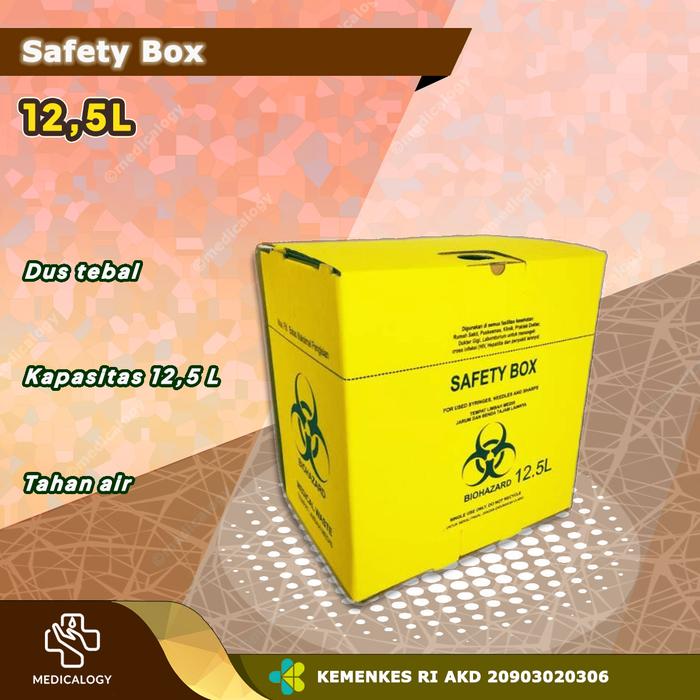 Jual Safety Box 12,5 Liter Tempat Sampah Medis Biohazard - Kab. Bantul ...