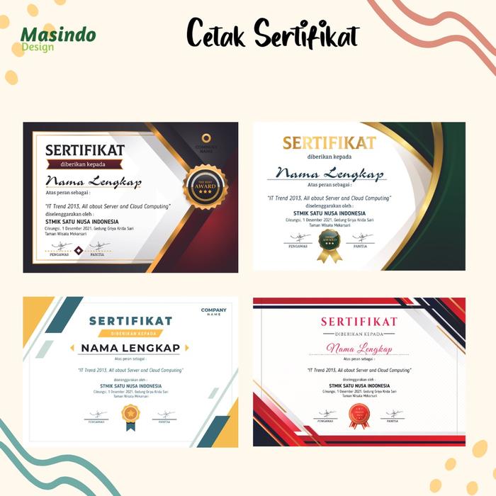 Jual Sertifikat Piagam Penghargaan Custom - Kota Tangerang Selatan ...