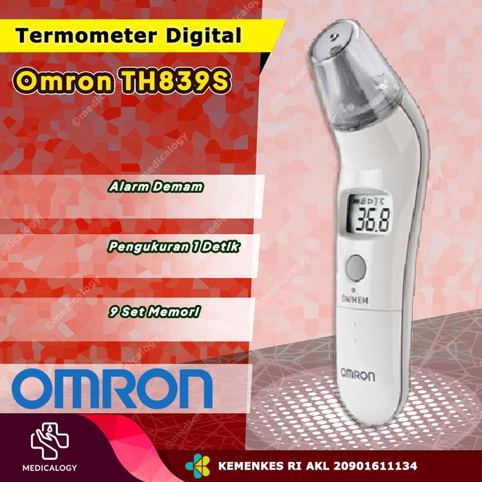 Jual Termometer Telinga Ear Thermometer Omron TH839S Ear Thermometer ...
