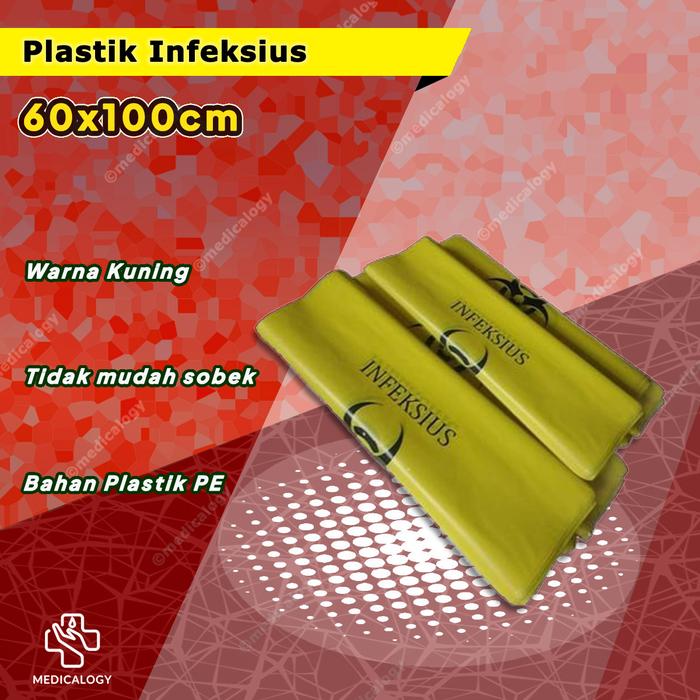 Jual Plastik Limbah Infeksius PE Kuning Ukuran 60 x 100 per lembar ...