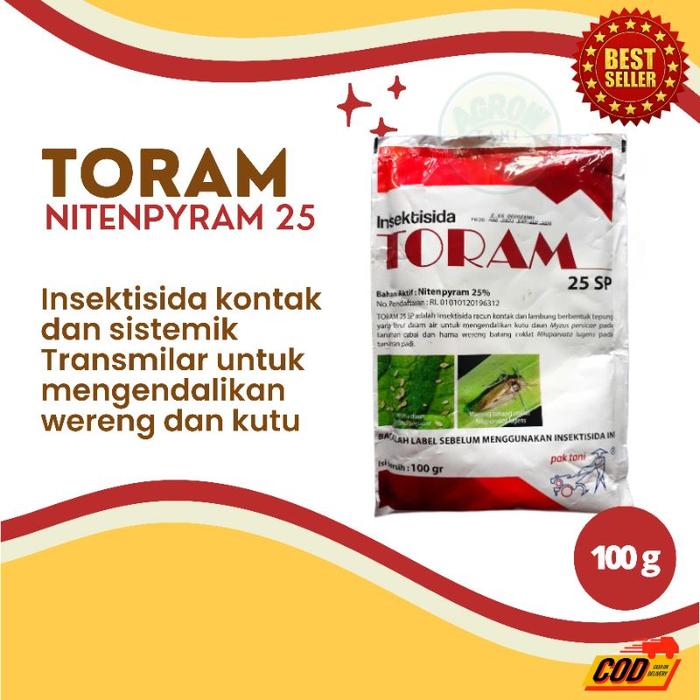 Jual KOMPLIT obat tanaman padi insektisida TORAM 25SP 100 Gram Untuk ...