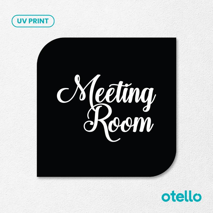 Jual Tulisan Meeting Room Sign Board Akrilik Tempel Signage Dinding ...