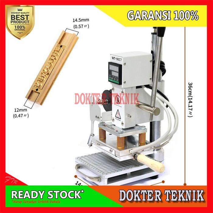 Jual 220V Drawer T-slot Hot Foil Stamping Machine Leather PVC - Kota ...