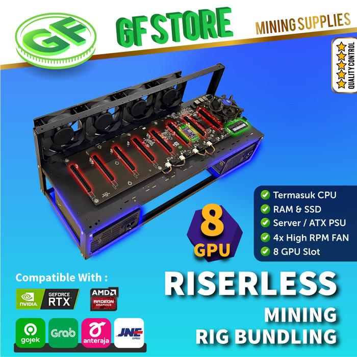 Jual RISERLESS Mining Rig Bundling B85w/ Power Supply - S37, ATX 2000W ...