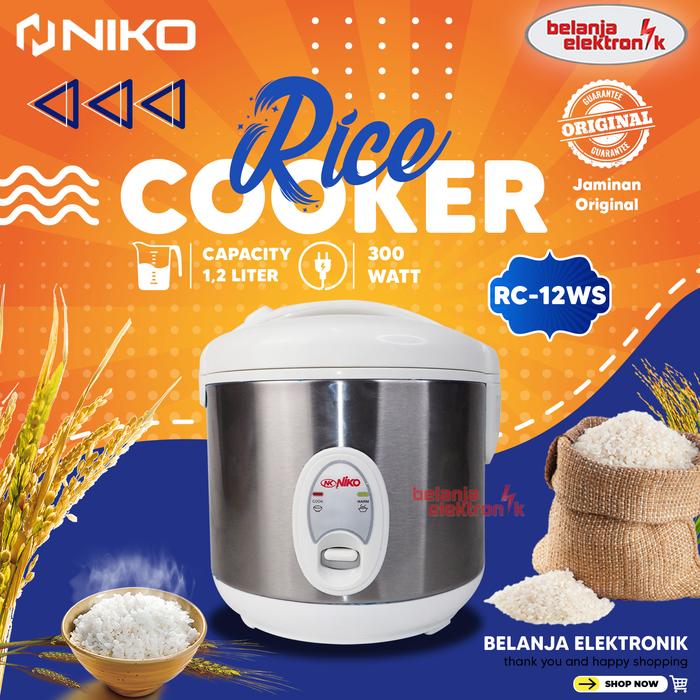 Jual RICE COOKER MAGIC COM PENANAK NASI NIKO NK-RC12WS 1.2 LITER ...