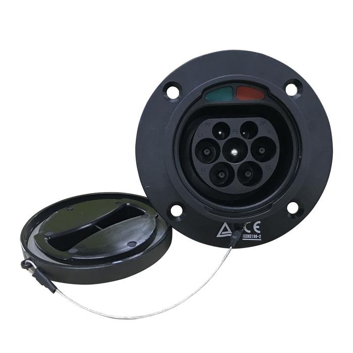 Jual 16A 32A Type 2 EV Car Side Male Socket Inlet Electric FGOR - Kota ...