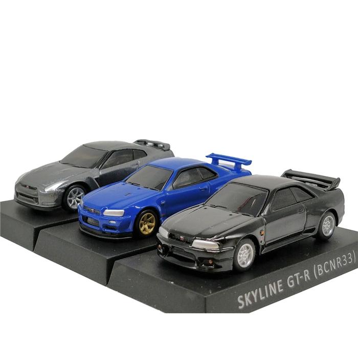 Jual 1:72 Nissan Skyline GTR R33 R34 R35 Diecast Miniature Vehicle ...