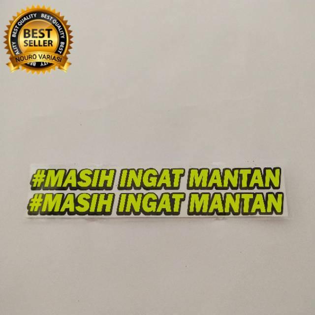 Jual stiker cutting masih ingat mantan kata kata buat visor kaca helm ...