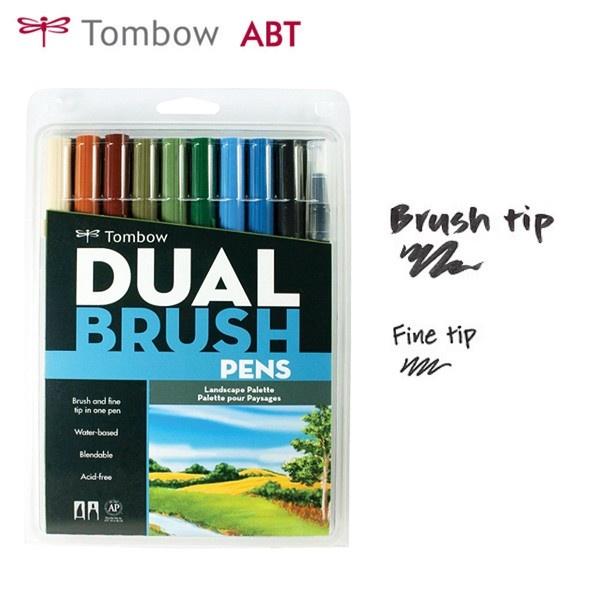 Jual Tombow Dual Brush Pens ABT set 10 Landscape Palette - Jakarta ...