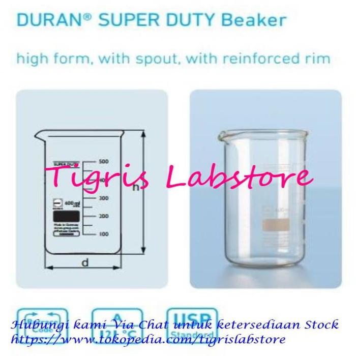 Jual Duran Beaker Tall Form Spout 400mL 211164101 Tigrislab - Jakarta Pusat - TIGRIS LABSTORE ...