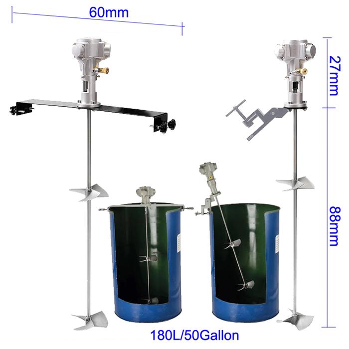 Jual 1/2 Hp Air Agitator 1 Ton Tank Mixer Machine 1000L Capacity - Kota ...