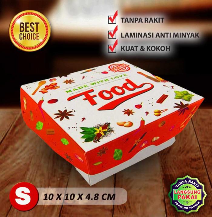 Jual Lunch Box - Lunch Box Paper - FOOD | MERAH - (S) - Jakarta Barat ...