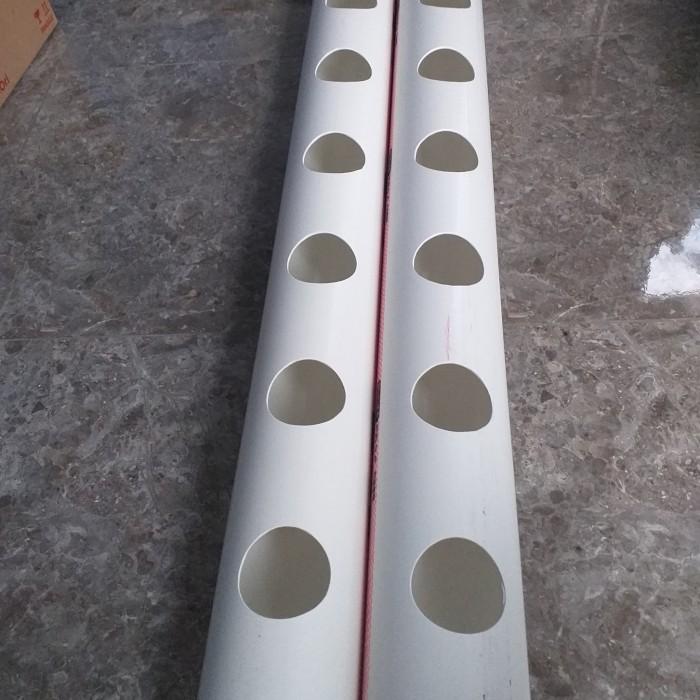 Jual Pipa Hidroponik 4 Inch Panjang 150 Cm 15 Lubang Tanam Paralon Pvc ...