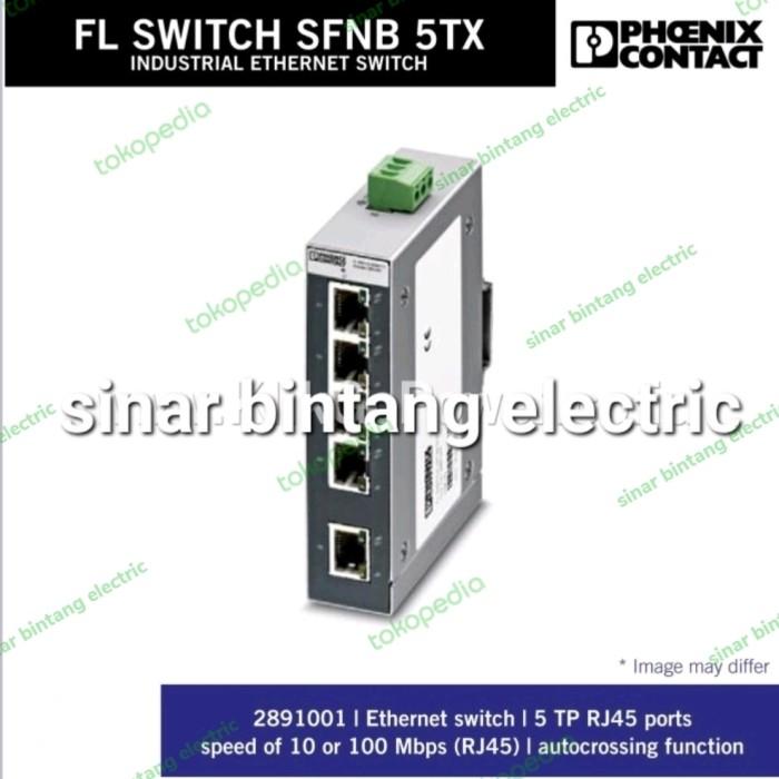Jual PHOENIX CONTACT - Industrial Ethernet Switch - FL SWITCH SFNB 5TX ...