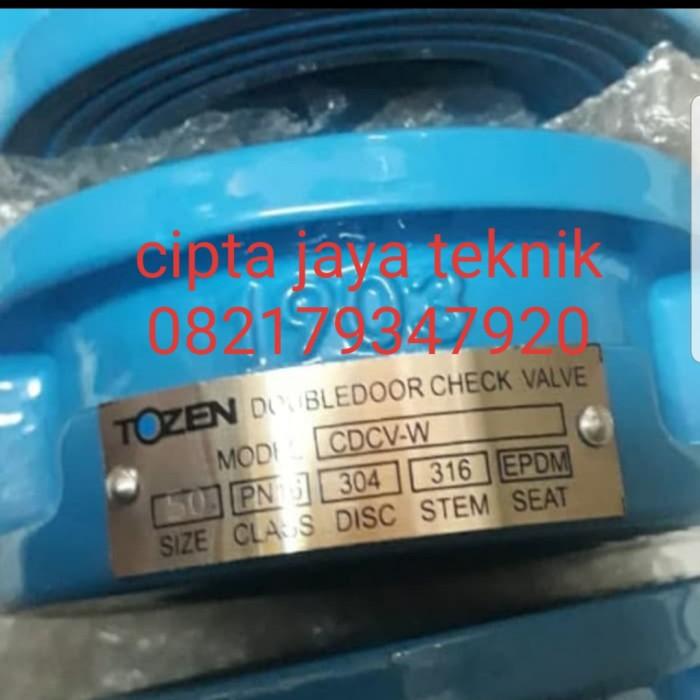 Jual TOZEN water check valve 2 inch cast iron disc ss 304 10k Best ...