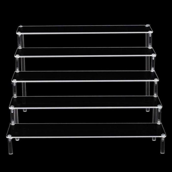 Jual Tier Acrylic Rack Perfume Makeup Organizer Risers Shelves Showcase ...