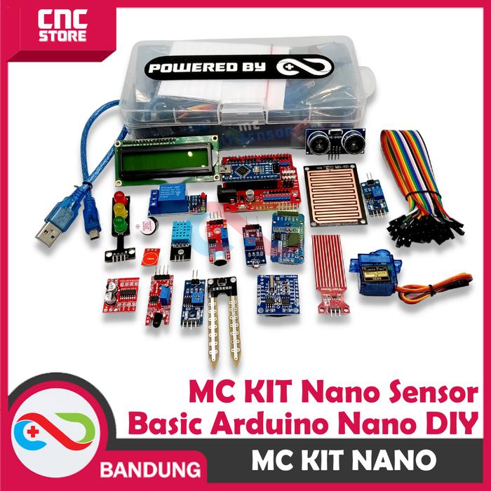 Jual KIT PEMBELAJARAN ARDUINO NANO SENSOR BASIC LENGKAP DENGAN PROGRAM ...