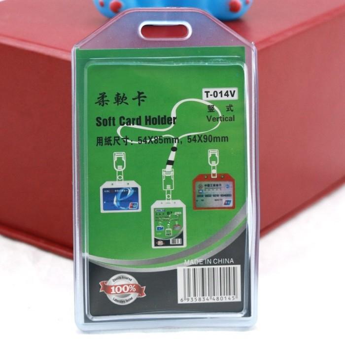 Jual Frame name tag Casing Tempat ID Card karet Tebal 1 sisi T014V ...