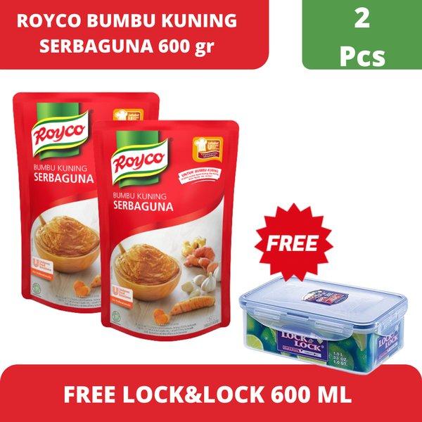 Jual Royco Bumbu Kuning Serbaguna 600g TWINPACK Free Lock&Lock 600ml ...