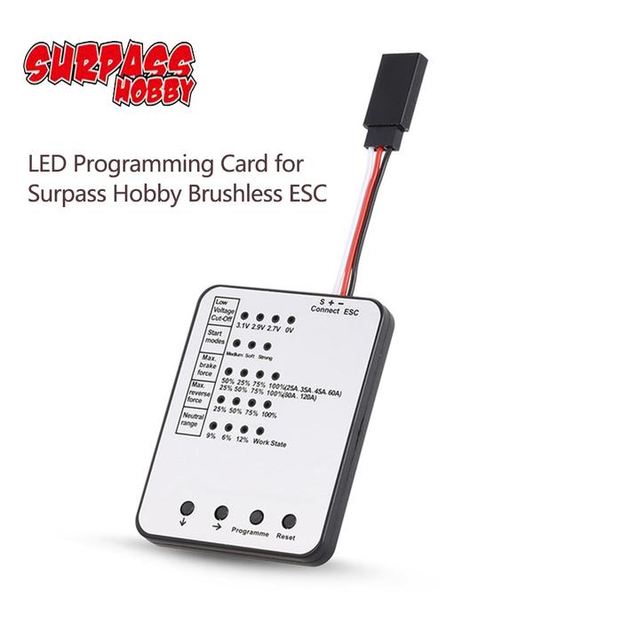 Jual Kartu Programming Surpass HOBBY esc Dan Platinum series esc ...