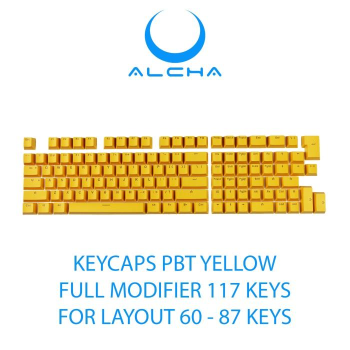 Jual ALCHA KEYCAPS PBT FULL MODIFIER 117 KEYS OEM PROFILE BACKLIT ...