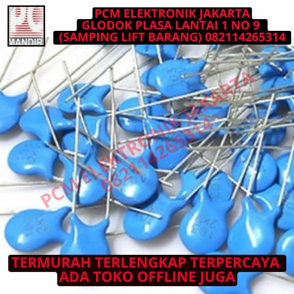 Jual kapasitor capacitor milar keramik biru 221 2kv 220pf 220 pf 2000v ...
