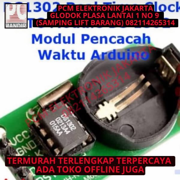 Jual ds1302 real time clock rtc module ds 1302 modul pencacah waktu ...