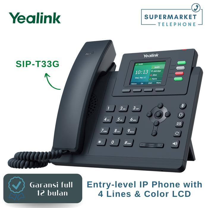 Jual IP Phone Yealink SIP-T33G IP Phone with 4 Lines & Color LCD - Jakarta Pusat - Supermarket ...
