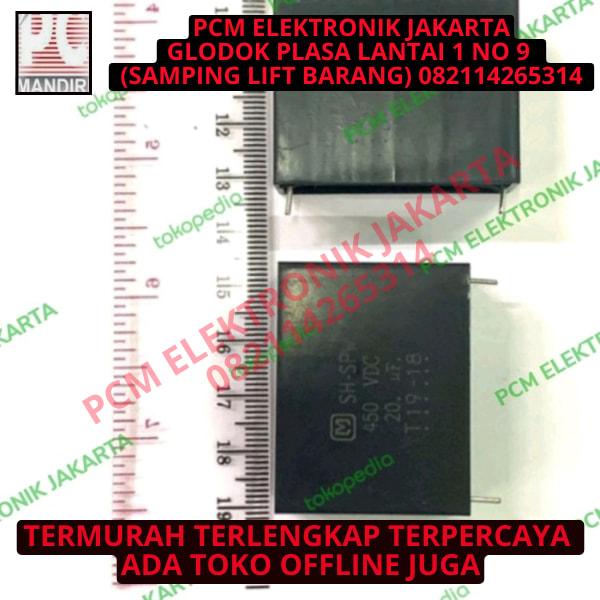 Jual kapasitor capacitor pcb inverter modul 20uf 20mf 20 uf mf 450v ...