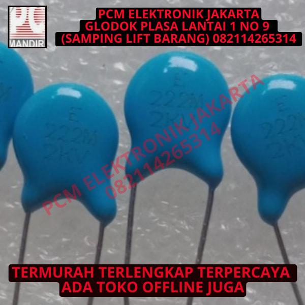 Jual kapasitor 222m 2kv 222 2n2 2.2n 2.2nf 2000v 2 kv 2000volt 2000 ...