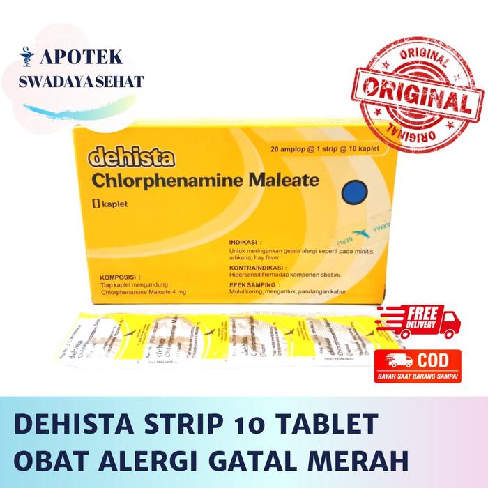 Jual DEHISTA STRIP 10 TABLET - Obat Alergi Gatal Kemerahan Pilek ...
